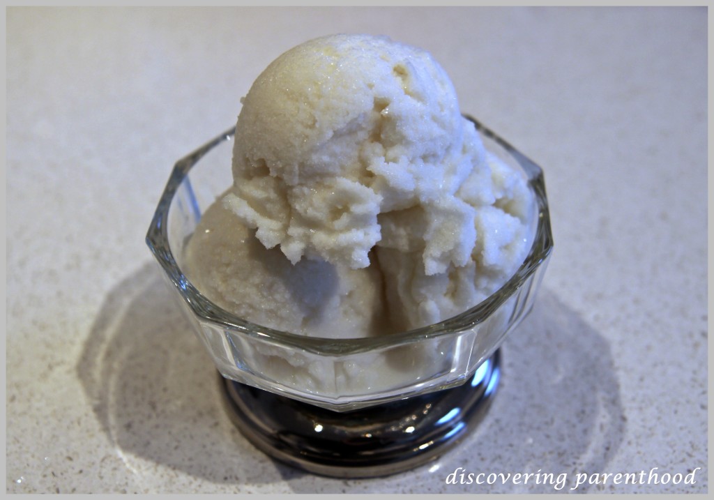 Snow Ice Cream: something special for dessert on a snow day