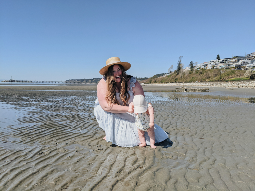 Baby's First Time At The Beach - White Rock - Discovering Parenthood